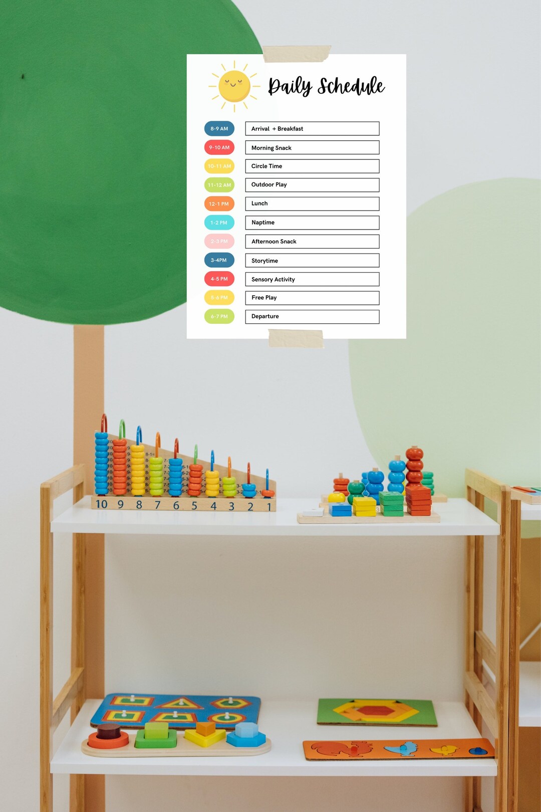 Made-to-order Daily Schedules for Daycares, Homeschools, Preschools ...