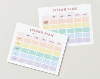 Editable Preschool Lesson Plan Template, Daycare/ Childcare Templates ...