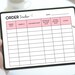 Order Tracker (pink Version), Small Business Order Form, Printable ...