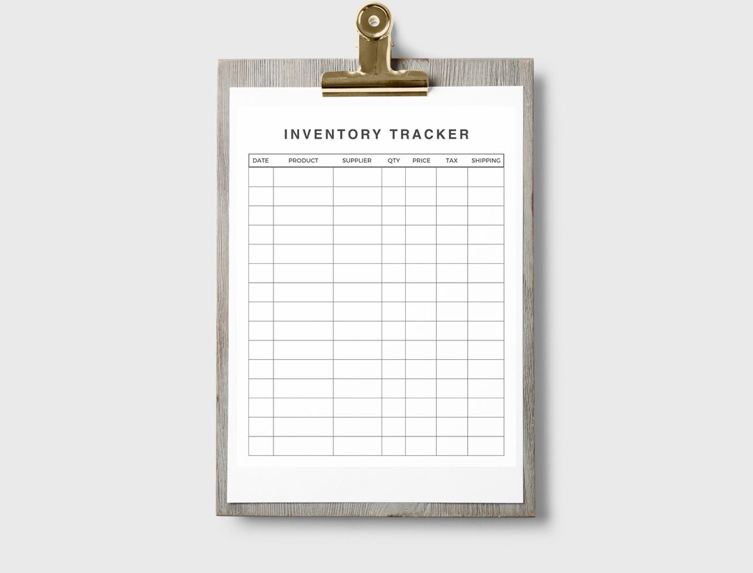 Inventory Tracker, Inventory Management Sheet, Stock Tracking, Product ...
