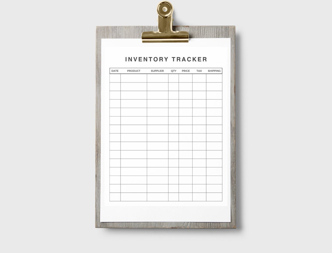 Inventory Tracker, Inventory Management Sheet, Stock Tracking, Product ...