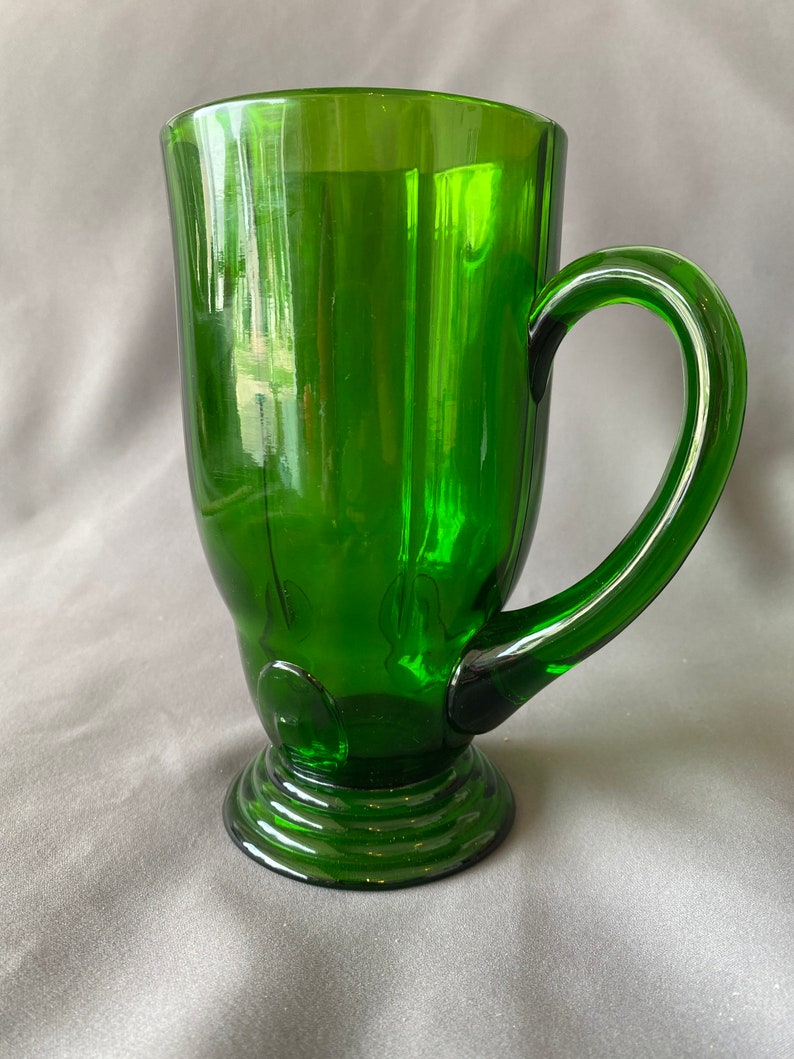 Forest Green Glass Pitcher - Etsy