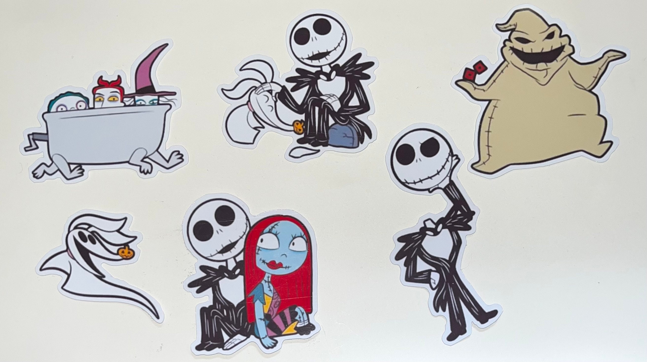 Nightmare Before Christmas Character Stickers - Etsy