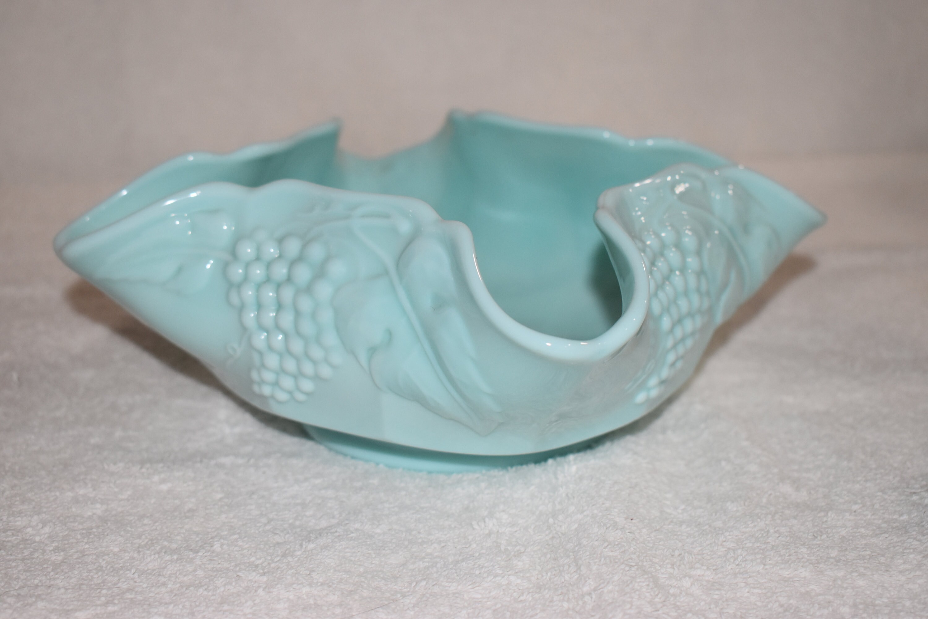 Very Rare Fostoria Aqua Milk Glass Square Dish - Etsy
