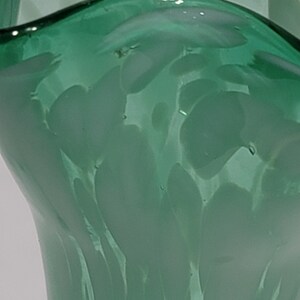 Very Pretty Green Splatter Glass Vase - Etsy