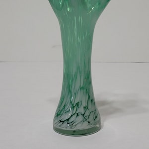 Very Pretty Green Splatter Glass Vase - Etsy