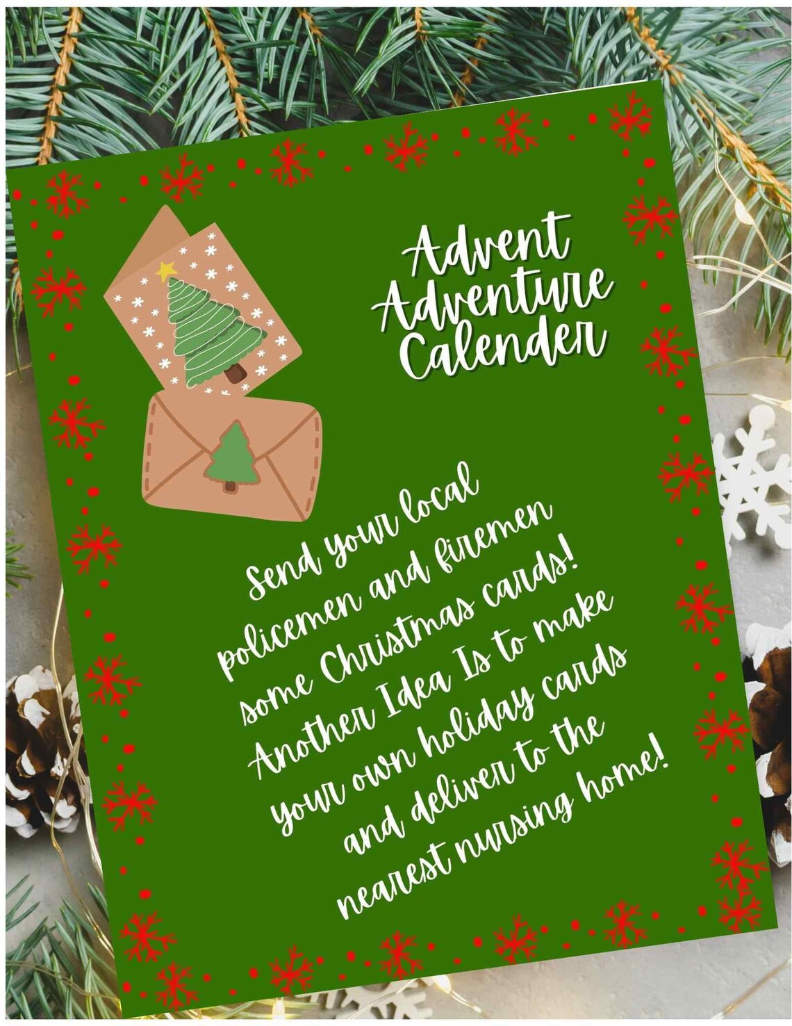 Easy Printable PDF Advent Adventure Advent Activities - Etsy