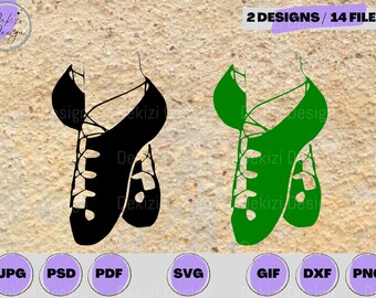 Irish Dance Shoes Svg - Etsy