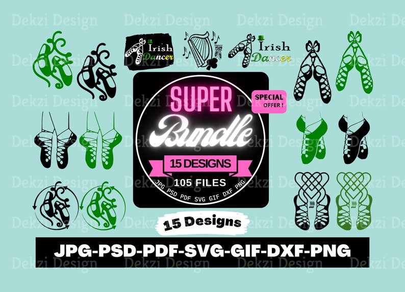 Bundle Irish Dancer Shoes SVG Ghillies Irish Dancing Shoes Dancer ...