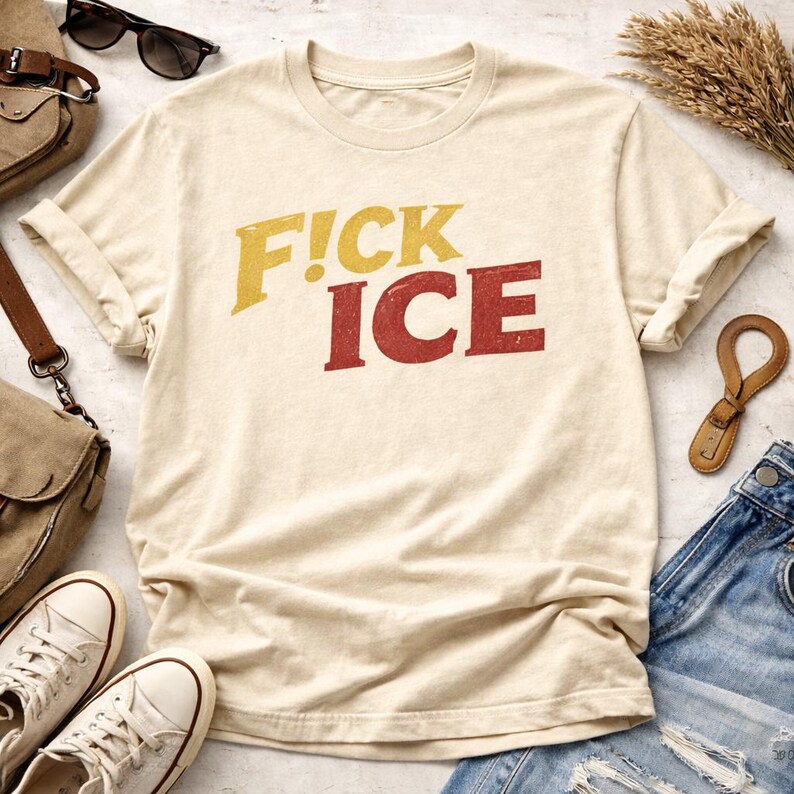 F!CK ICE Graphic Tee, Anti ICE Political Protest Shirt - Etsy