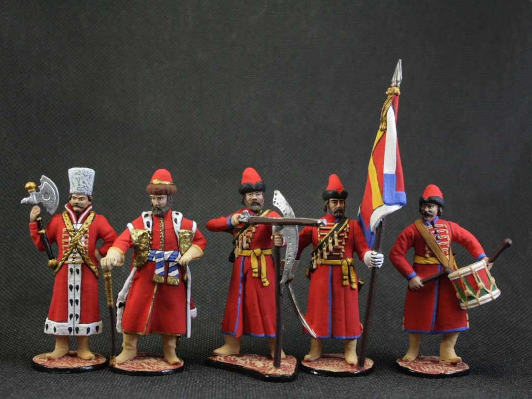 Tin Soldier 54 Mm Set of 5 Painted Soldiers Historical Miniature Moscow ...
