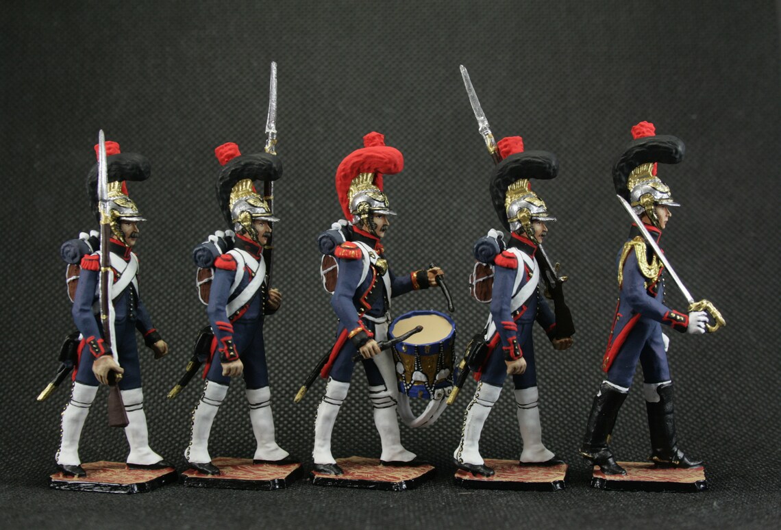 Tin Soldier 54 Mm A Set of Tin Soldiers 5 Figures. Napoleon 1812 ...