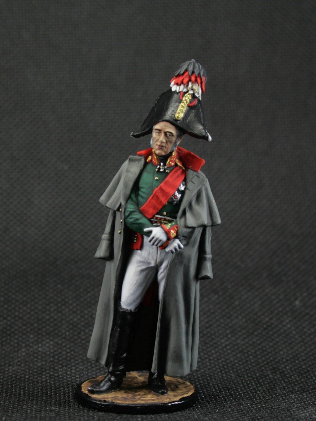 Soldat de plomb peint 54 mm Échelle 1/32 Miniature historique Guerres ...