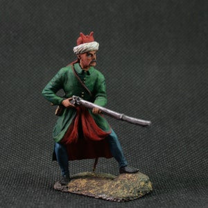 Collectible Tin Toy Soldier 54 Mm Painted Historical Miniature Shooter ...