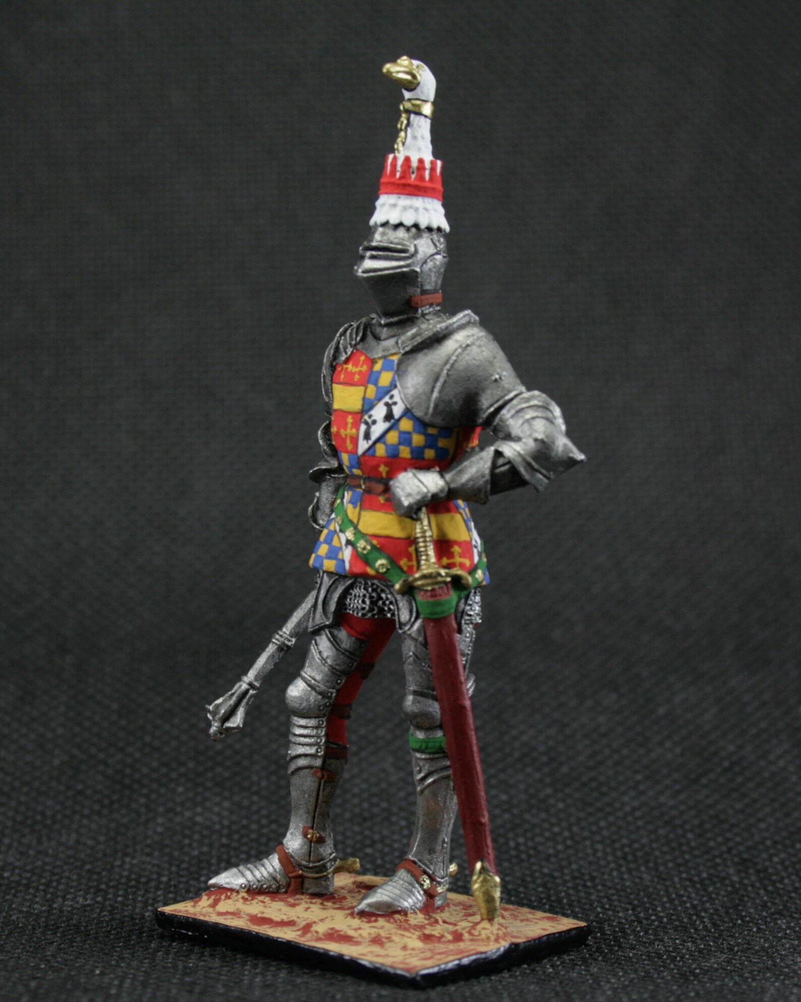 Collectible Tin Toy Soldier 54 Mm Painted Historical Miniature Medieval ...