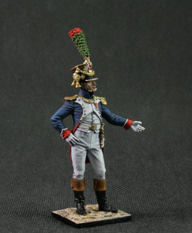 Painted Tin Soldier 54 Mm Scale 1/32 Historical Miniature Napoleonic ...