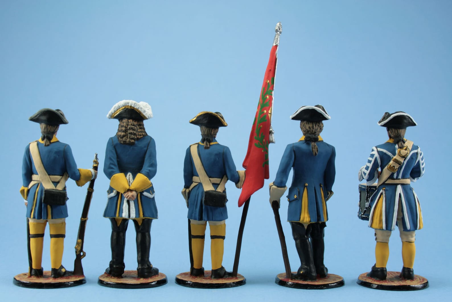 Tin Toy Soldier 54 Mm Model Set of 5 Soldiers Swedes Northern - Etsy
