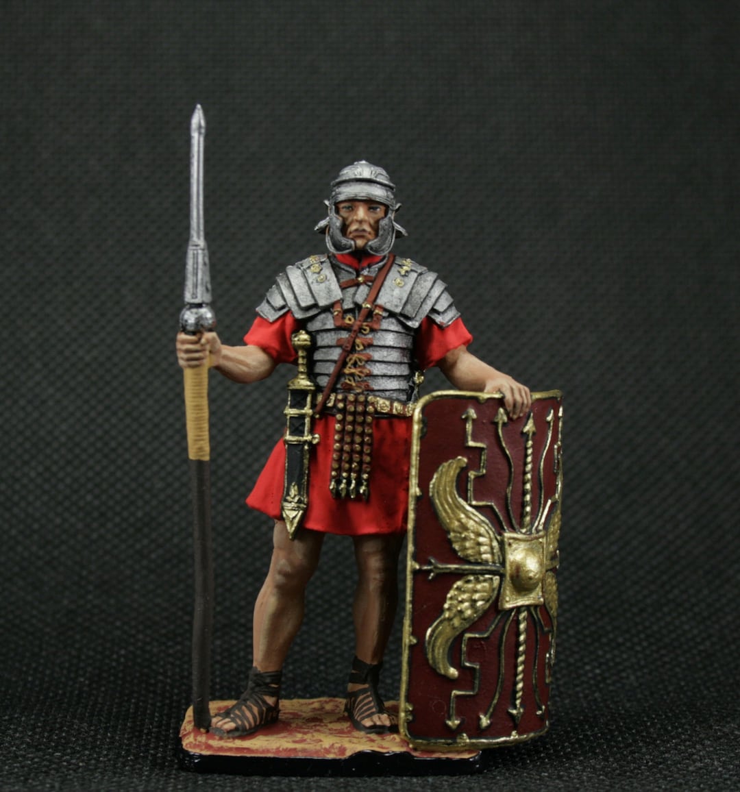 Collectible Tin Toy Soldier 54 Mm Painted Historical Miniature Ancient ...