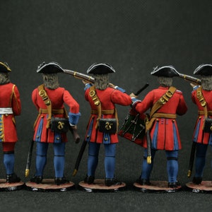 Hand Painted Tin Toy Soldier Set: Peter I Artillery, 54mm - Etsy