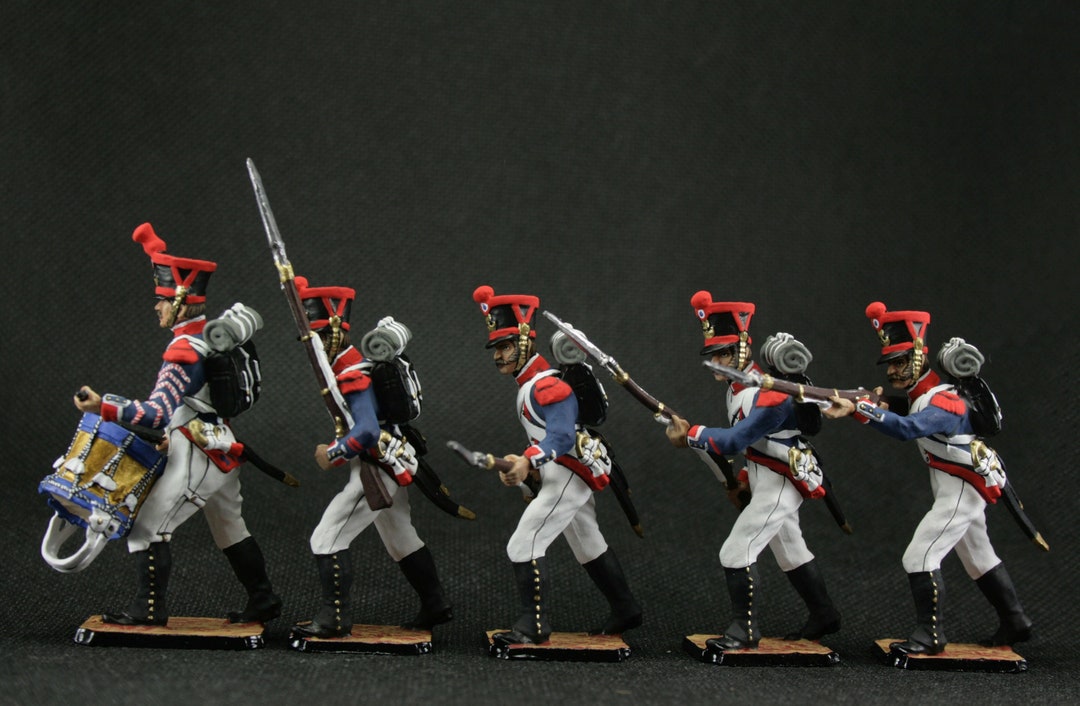Tin Soldier 54 Mm A Set of Tin Soldiers 5 Figures. Napoleon 1812 ...