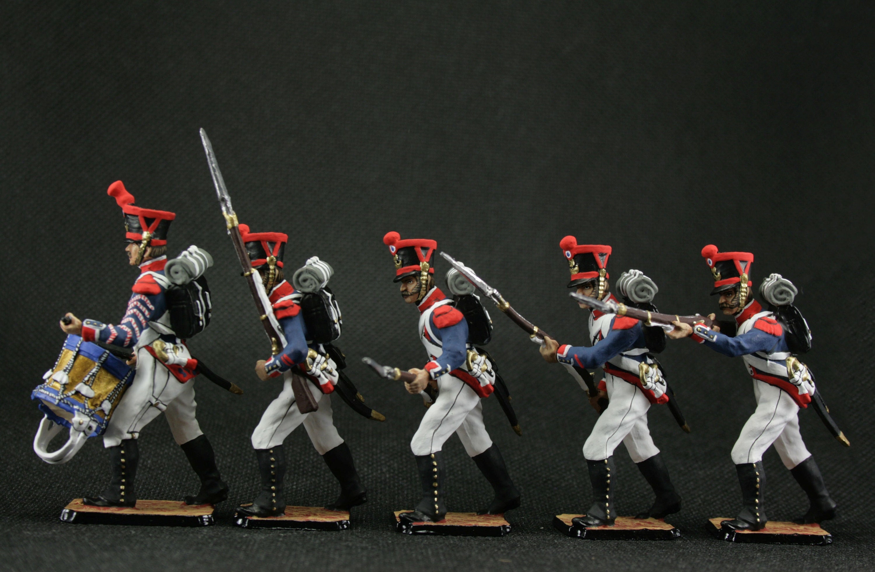 Tin Soldier 54 Mm A Set of Tin Soldiers 5 Figures. Napoleon 1812 ...