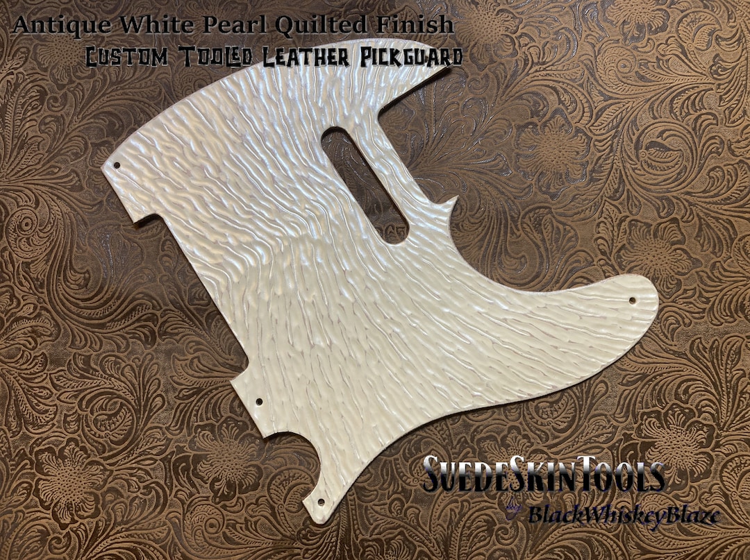 Custom Tooled Leather Pickguard Fits Fender Telecaster Tele Esquire ...
