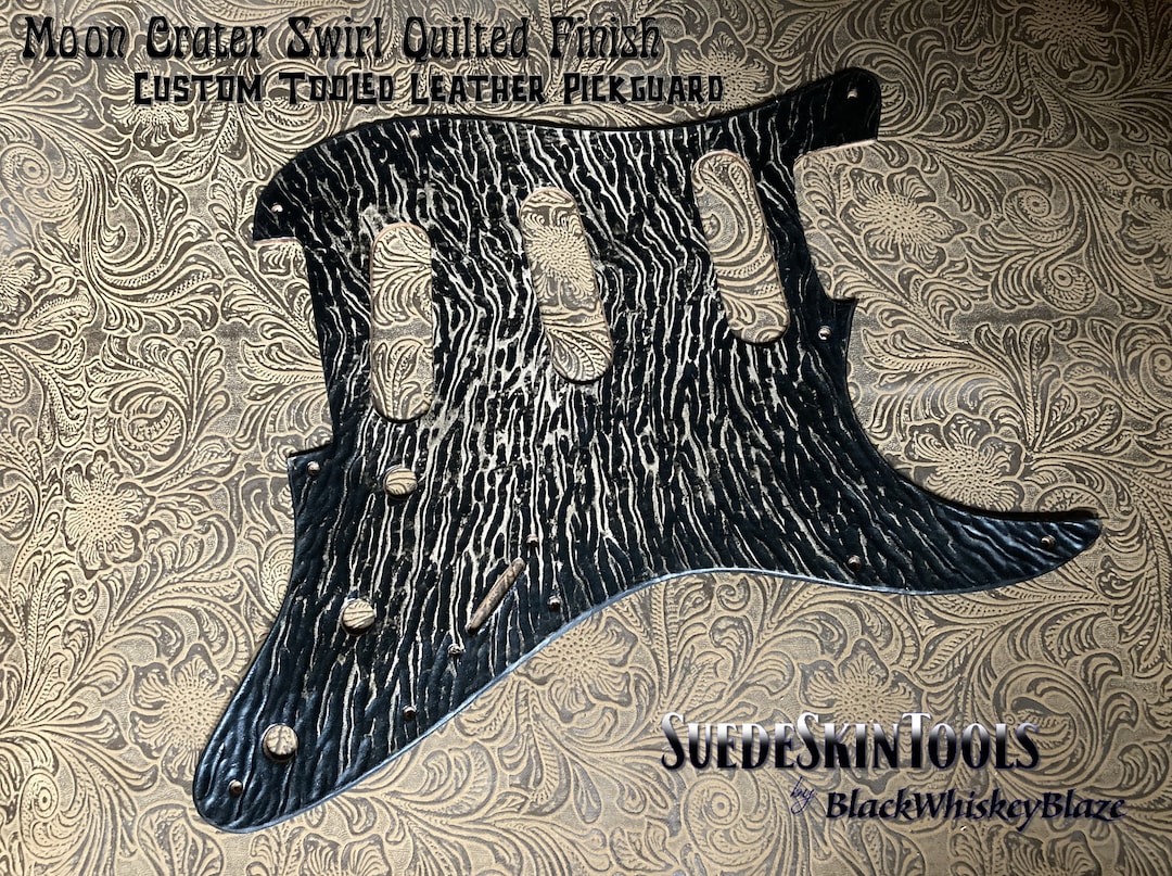 Custom Tooled Leather "quilted" Pickguard Fits Fender Stratocaster SSS ...