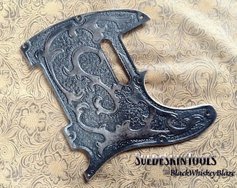 Custom Tooled Leather Pickguard Fits Fender Nashville Tele Telecaster ...
