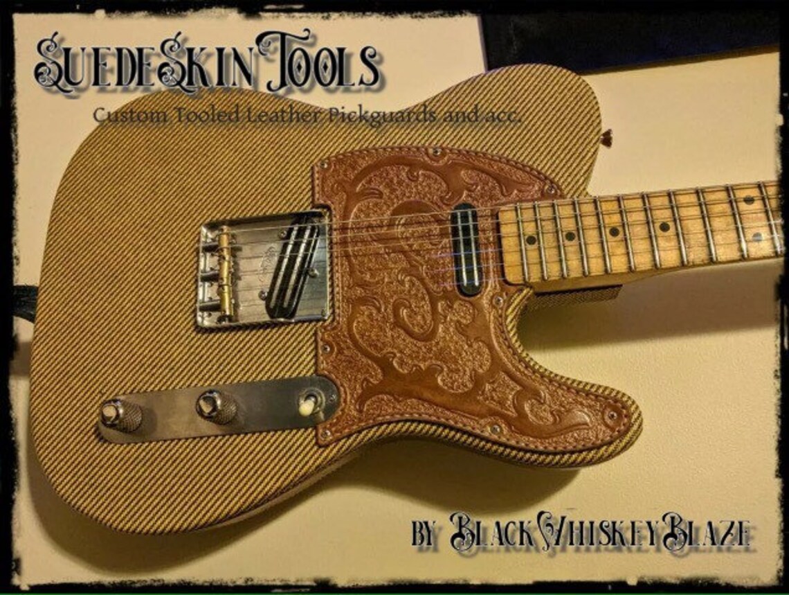 Custom Tooled Leather Pickguard Fits Fender Telecaster Tele - Etsy