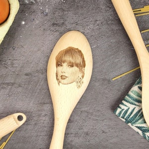 Taylor's Face on a Spoon, Funny Taylor Gift Idea, Engraved Baking Gift ...