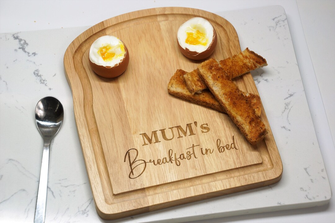 Dippy Egg & Soldiers Breakfast Serving Board, Personalised Mothers Day ...