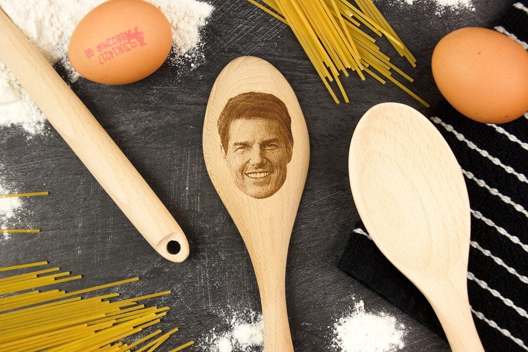 Tom Cruise Face on a Spoon Funny Tom Cruise Gift Idea Engraved Baking ...
