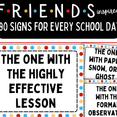 Signs for EVERY School Day Fun Door Signs Classroom Signs - Etsy