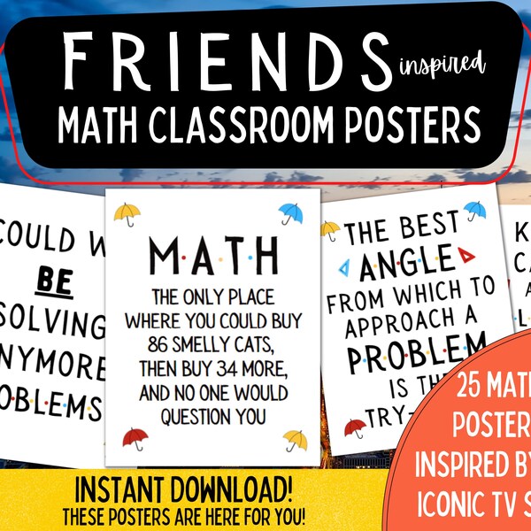 18 MATHS CLASSROOM POSTERS Math Teacher Class Classroom Decor ...