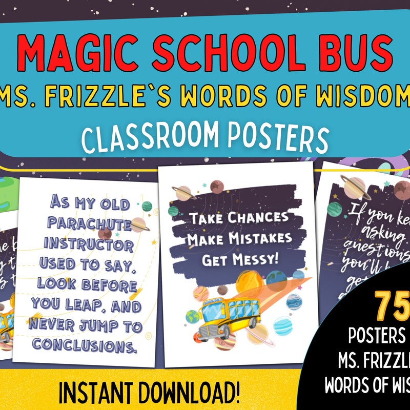 Magic School Bus Print - Etsy