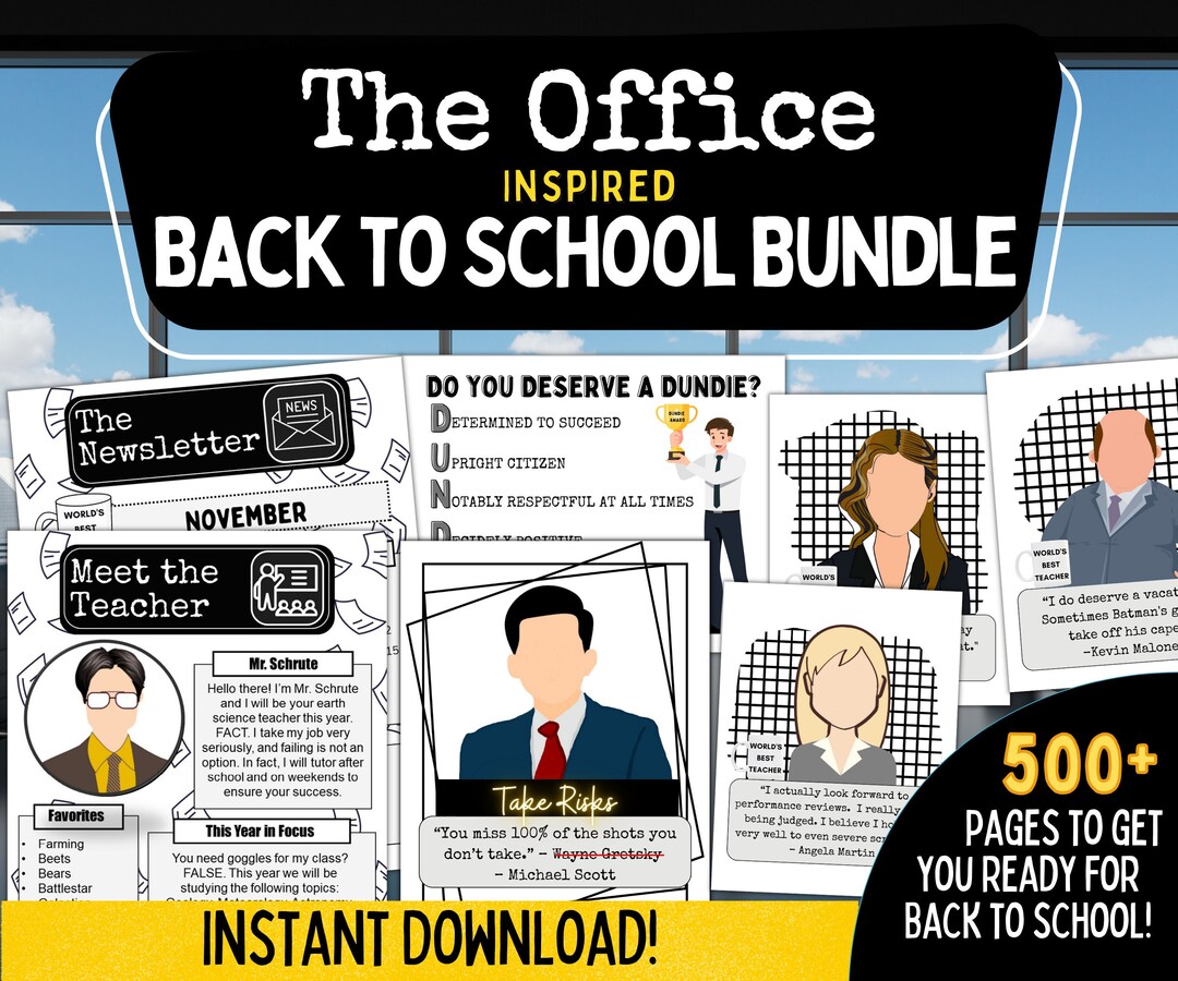 The Office Back to School BUNDLE | the Office Theme Classroom | the ...