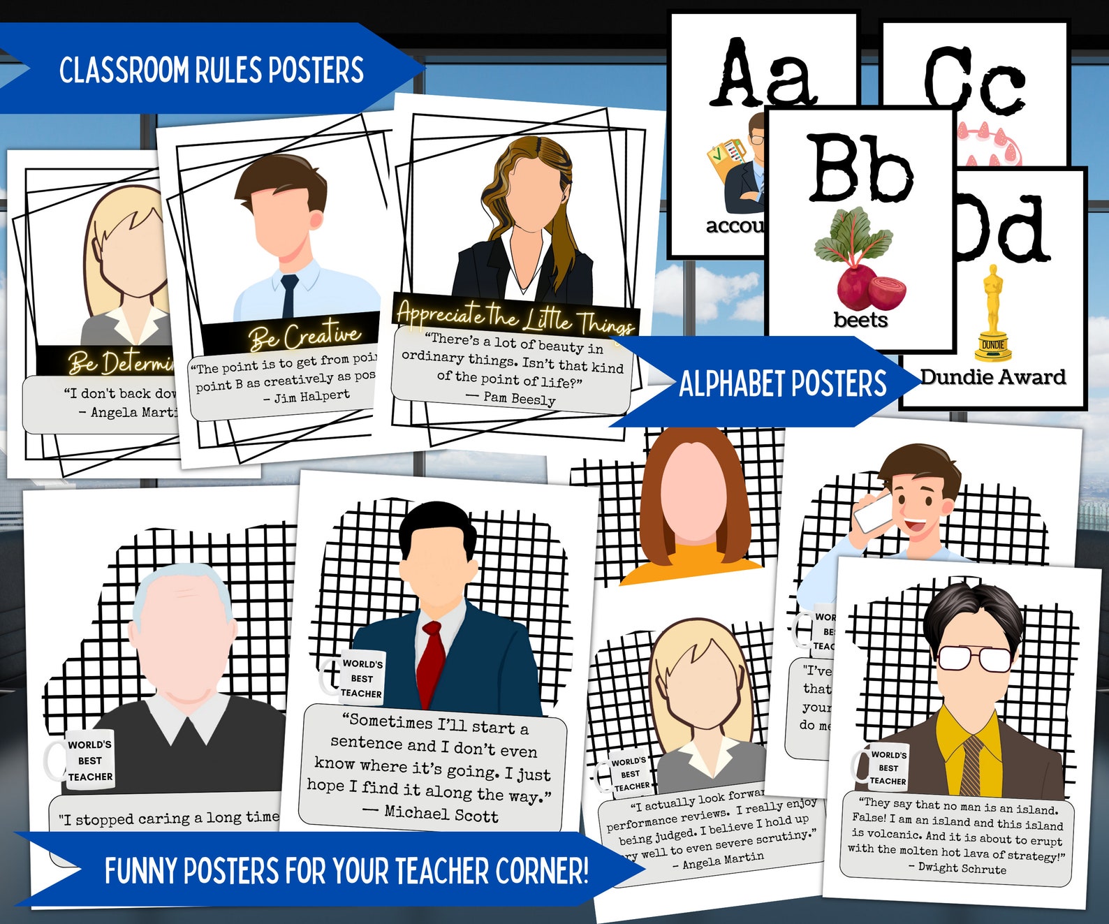 The Office Back to School Classroom Posters the Office Theme - Etsy