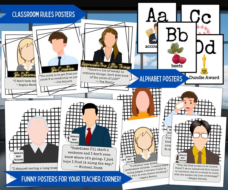 The Office Back to School Classroom Posters | the Office Theme ...