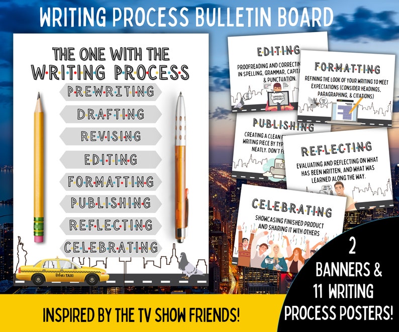 ELA Teacher Friends Classroom Decor Bundle | Creative Writing Classroom ...