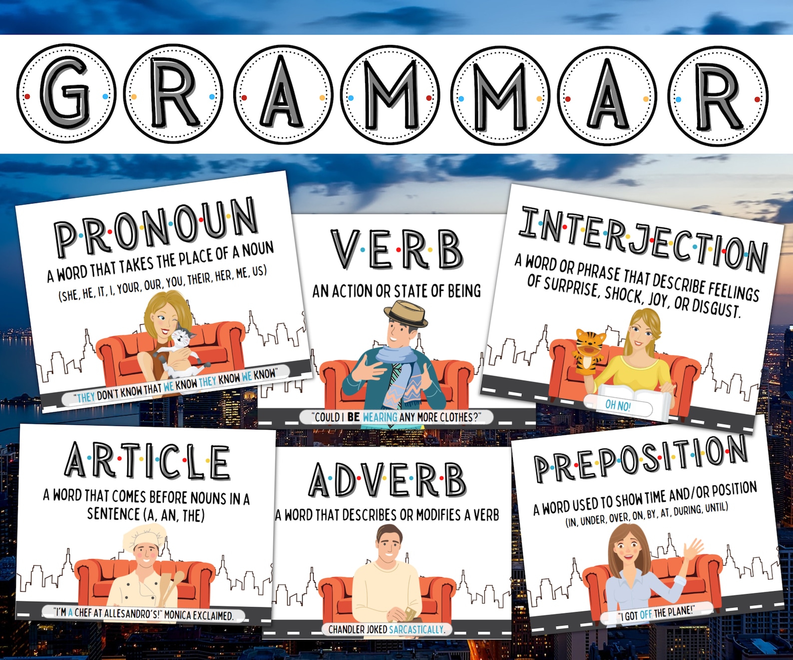 ELA Teacher Friends Classroom Decor Bundle | Creative Writing Classroom ...