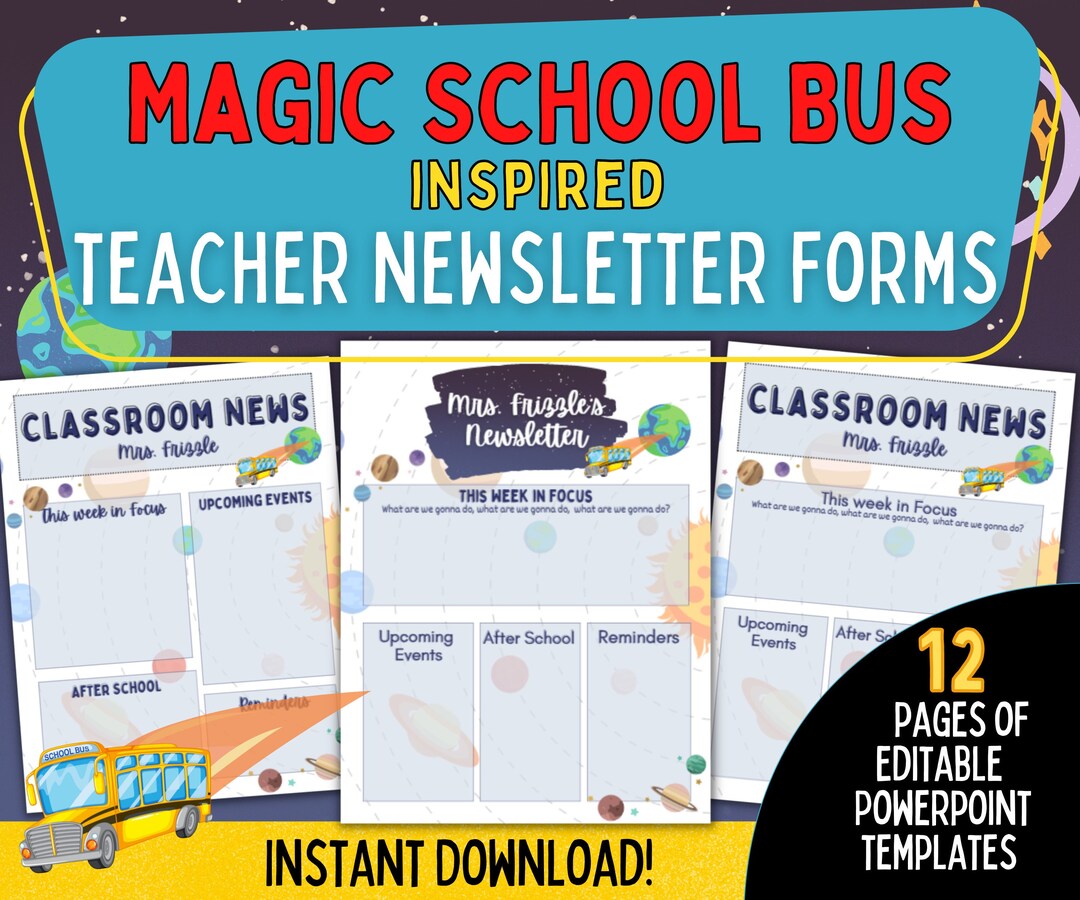Teacher Newsletter Template | Parent Newsletter | Classroom Newsletter ...