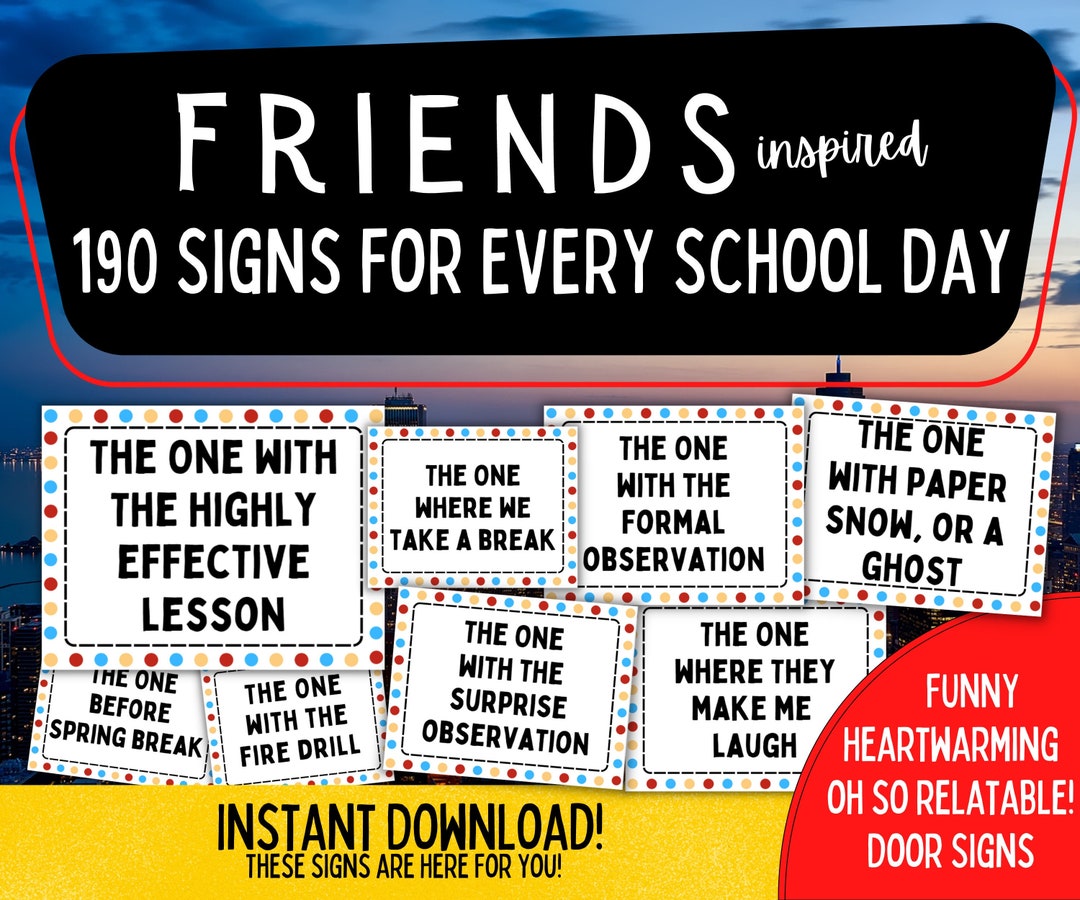 Signs for EVERY School Day | Fun Door Signs | Classroom Signs ...