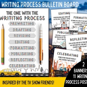 Writing Process Bulletin Board Writing Process Posters ELA Posters ...