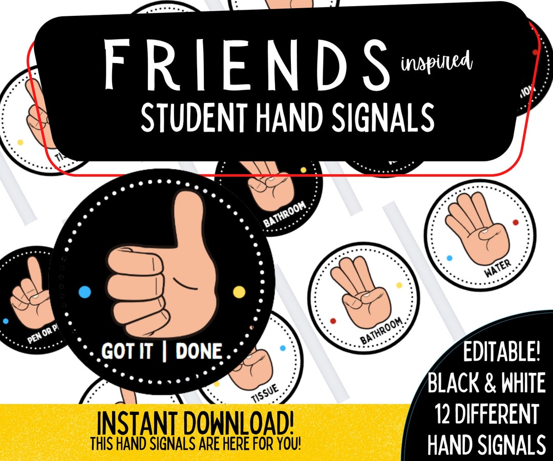 Hand Signals Poster | Hand Signals for Classroom Management | Student ...