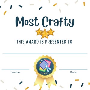 End of School Year Awards +bonus Blank Template PRINTABLE- 100 Unique ...