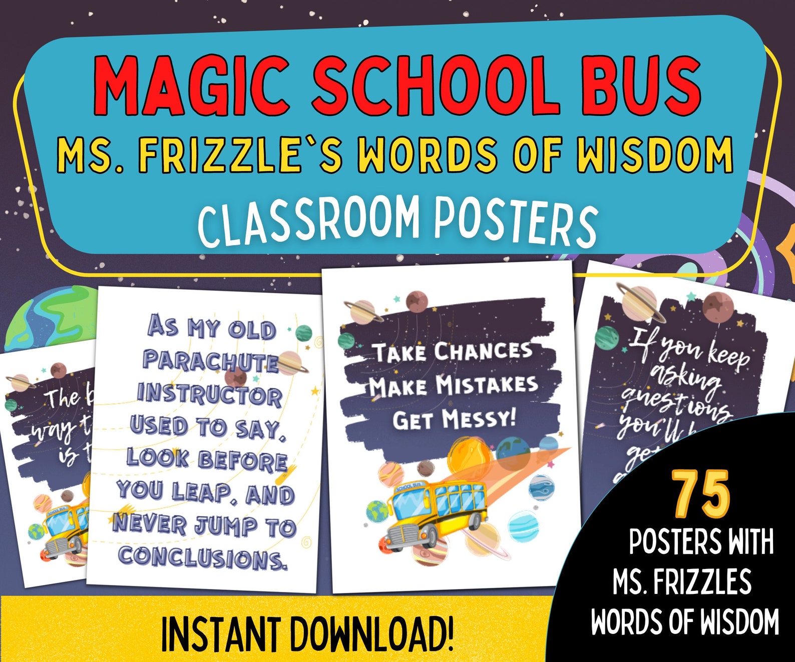 Magic School Bus Posters | Classroom Posters | Download Prints | Ms ...