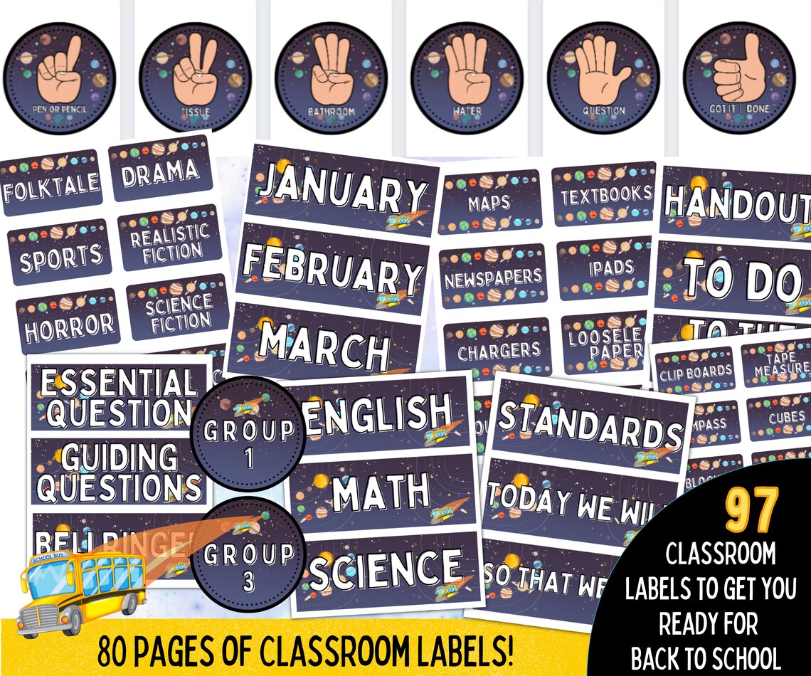 Back to School Magic School Bus Inspired Bundle | Classroom Posters ...