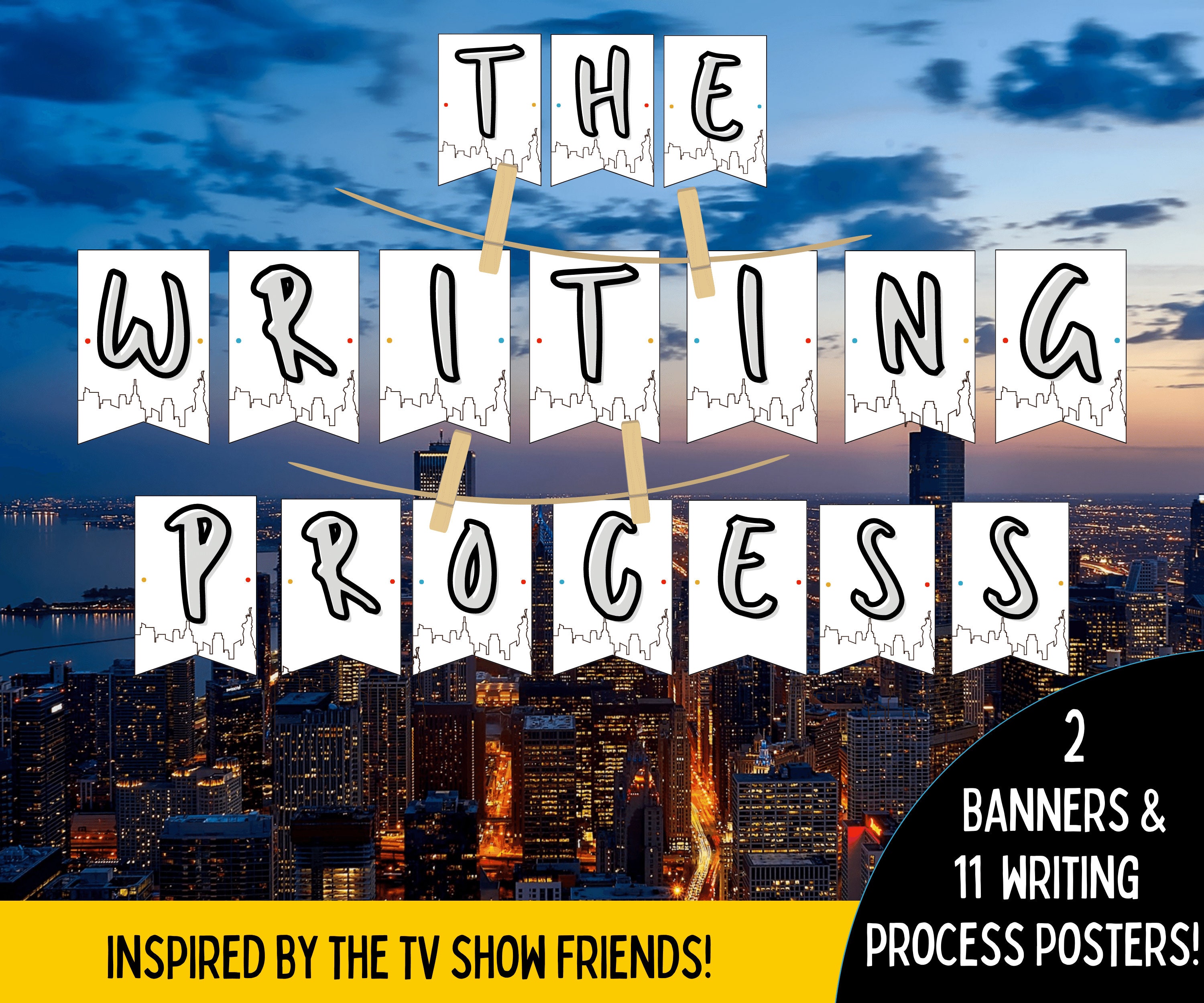 Writing Process Bulletin Board Writing Process Posters ELA Posters ...