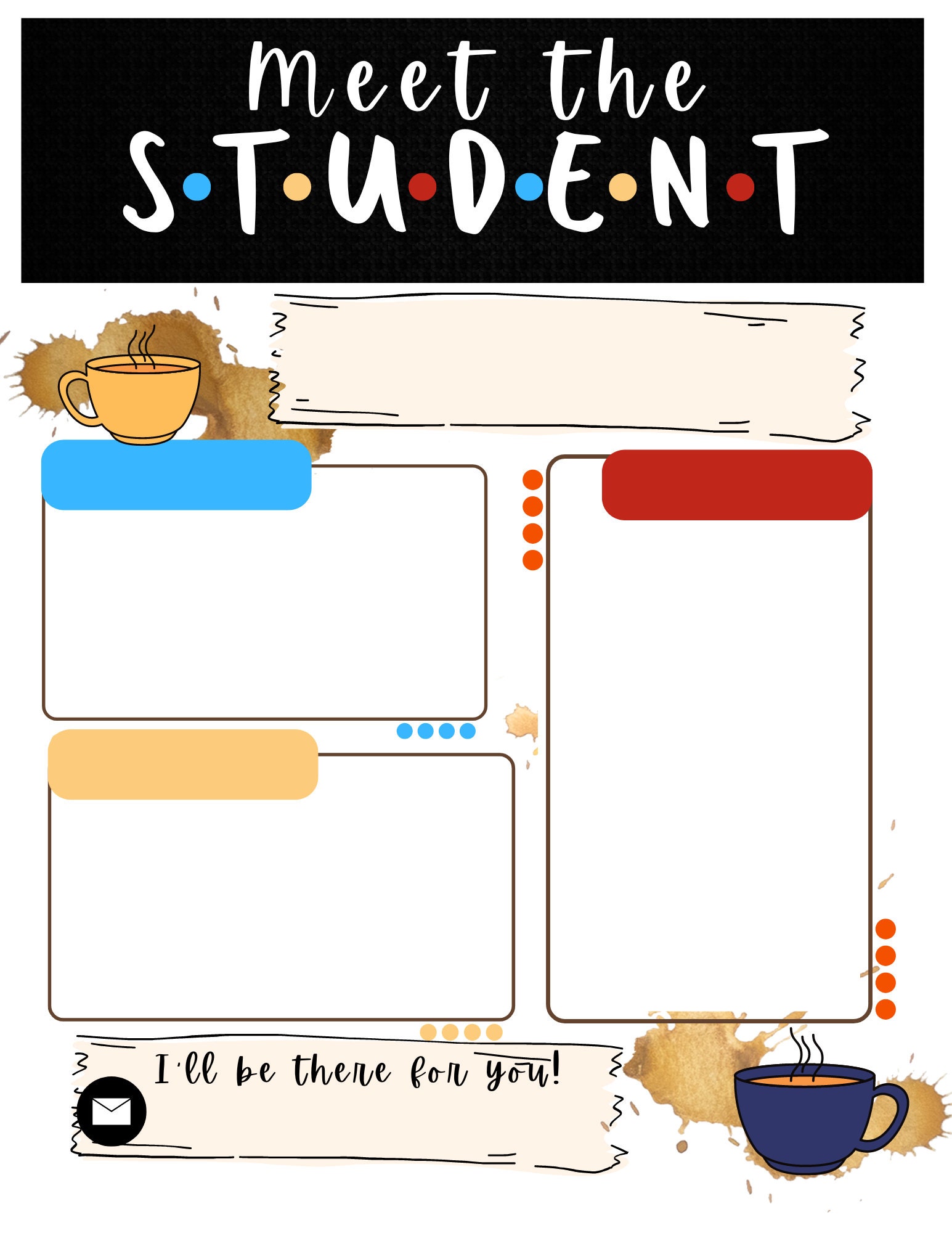 Meet the Teacher | Made to Order PRINTABLE Form | Customizable ...