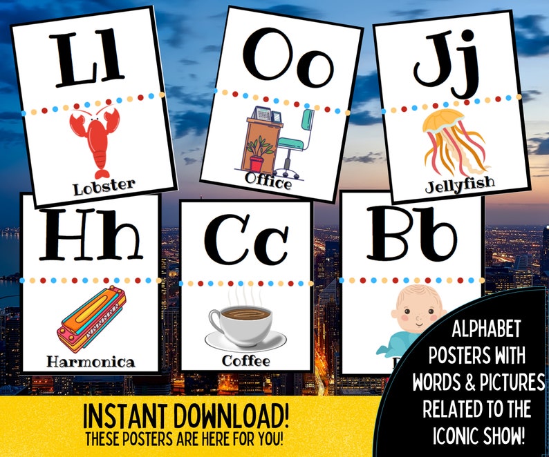 Alphabet Posters | Classroom Alphabet Bulletin Board | A-Z Friends ...